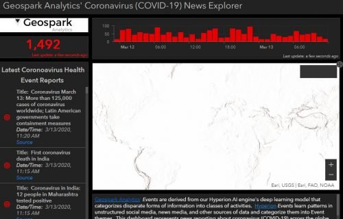 Coronavirus: Geospatial industry pitches in to help combat pandemic
